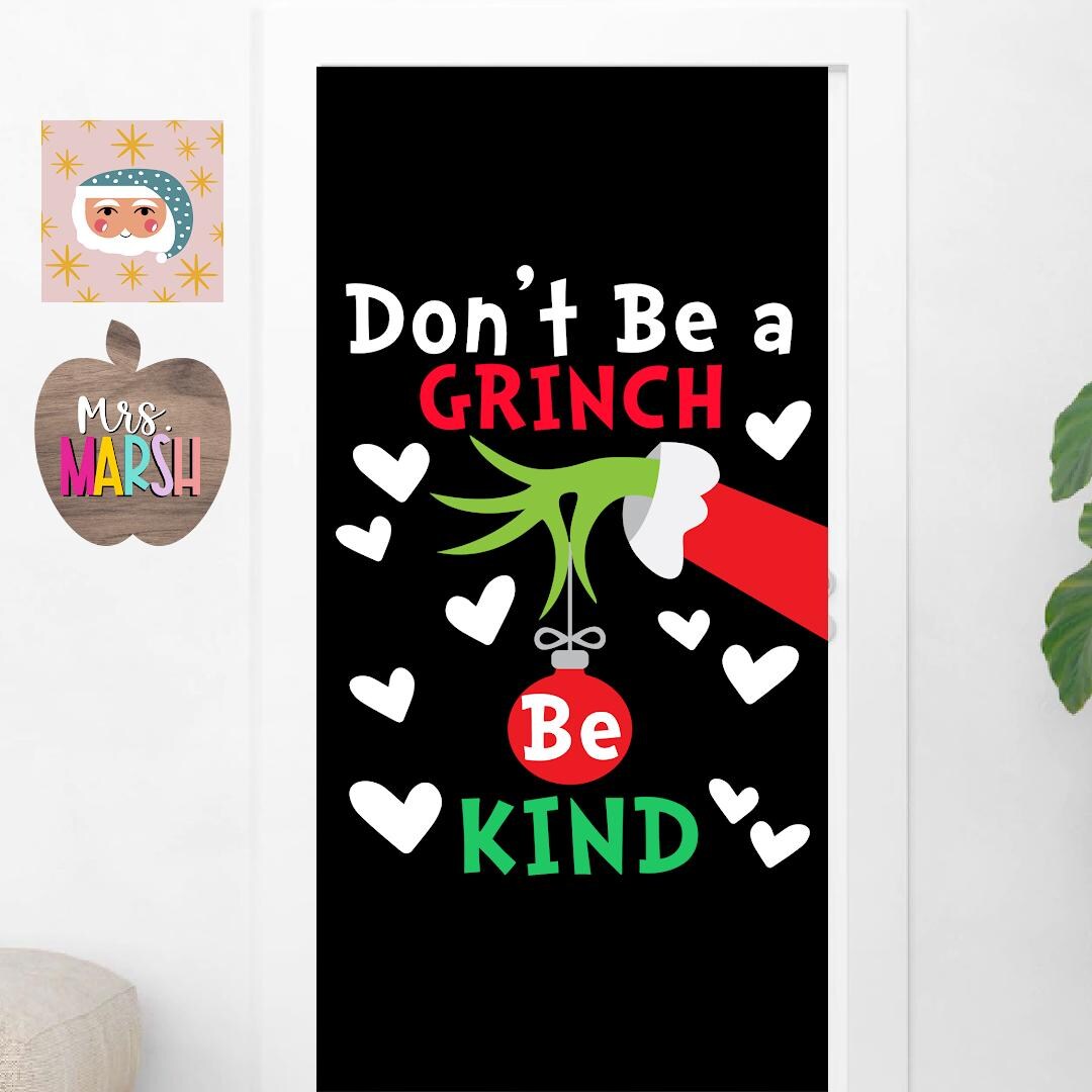 Kindness Holiday Classroom Door Decor Set or Christmas Bulletin Board ...