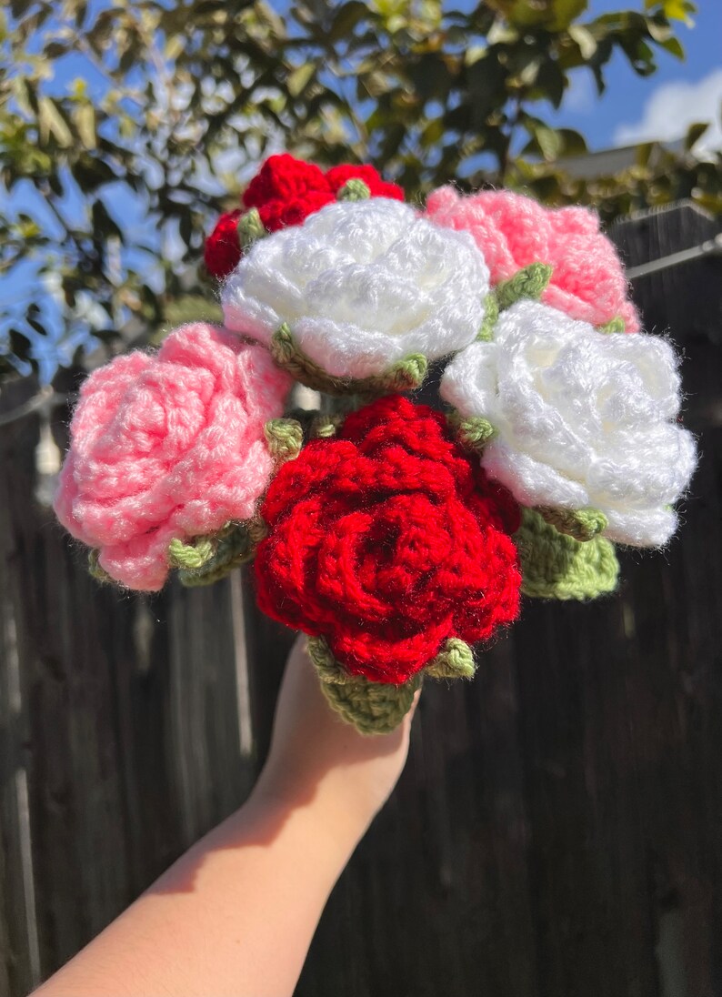 Crochet Rose Pattern Crochet Roses Rose Pattern Crochet - Etsy