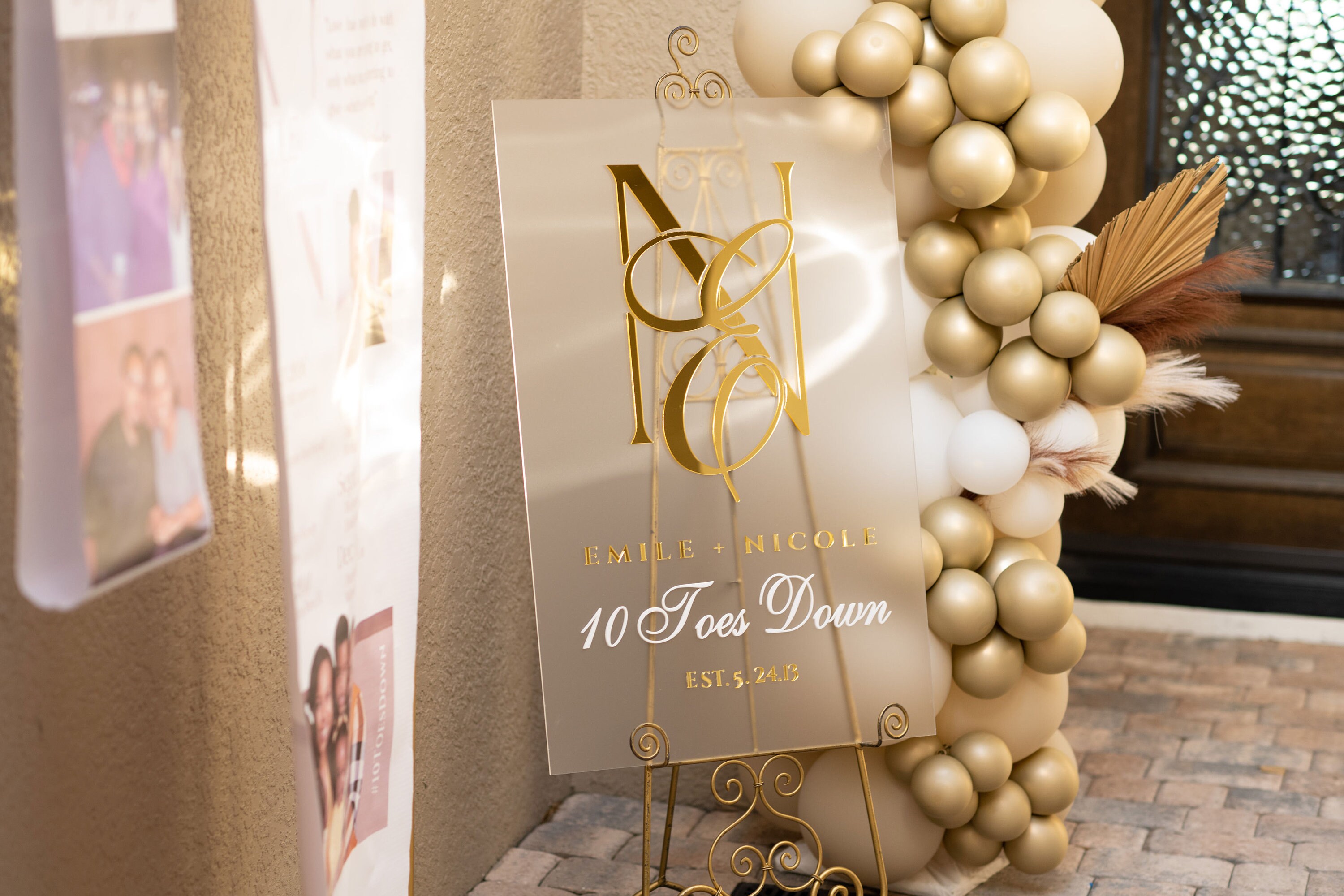 Custom Acrylic Welcome Sign for Weddings Personalized Wedding Sign With ...