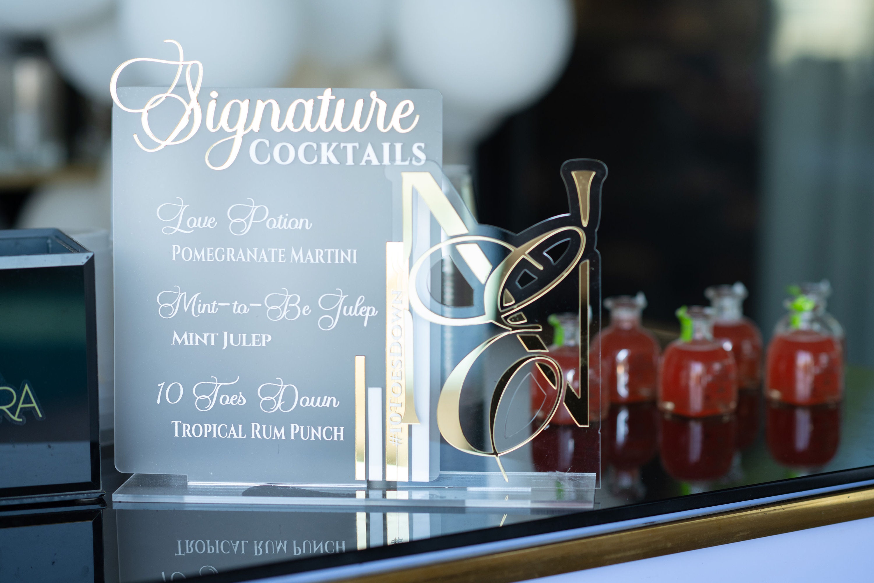 Custom Acrylic Bar Menu Sign Personalized Bar Decor for Your Perfect ...