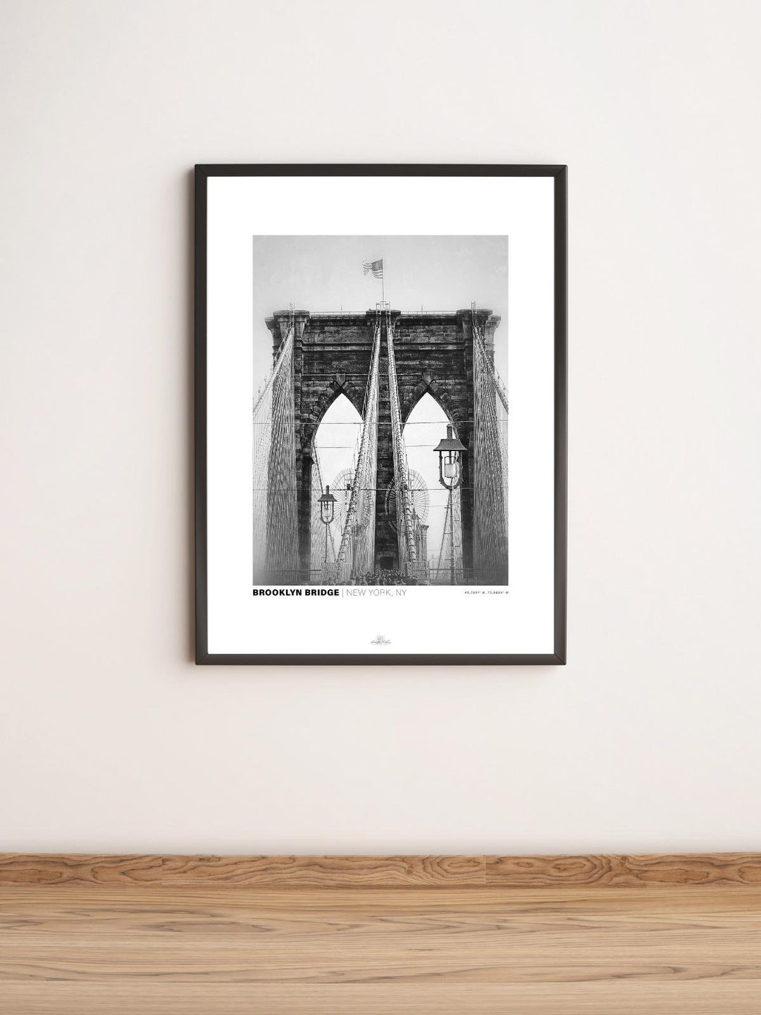 Brooklyn Bridge Poster, New York Poster, Brooklyn Bridge Print, New ...