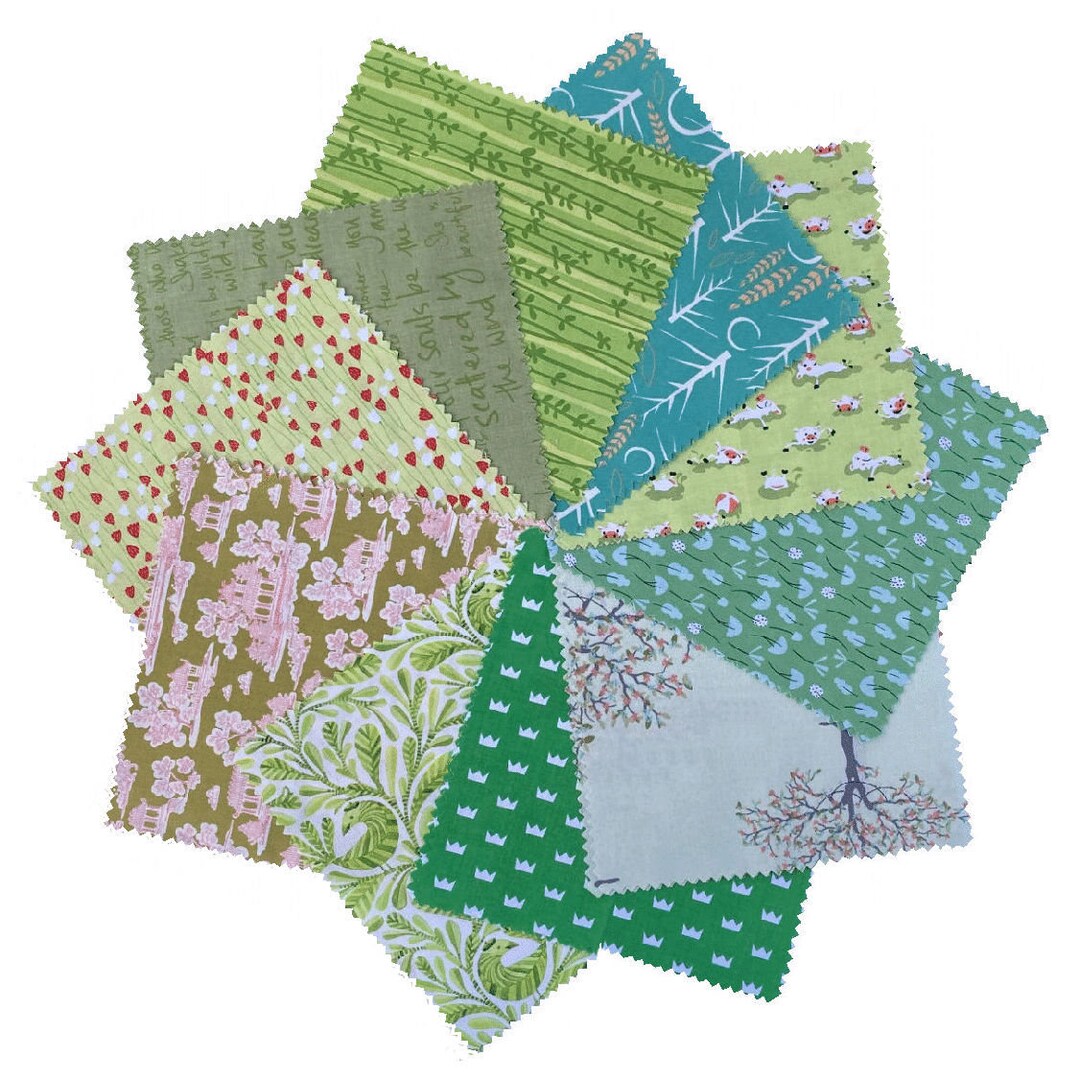 8 Quilting Squares Set of 40 Pieces 100% Cotton - Etsy
