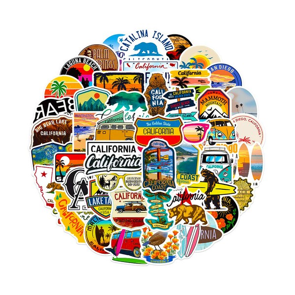 California Sticker - Etsy