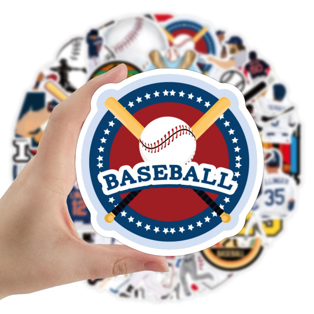 Baseball Stickers for Kids and Adults 50pcs Waterproof | Etsy