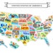 Rv State Sticker Travel Map 23x14 Inch Large Visited USA States Map ...