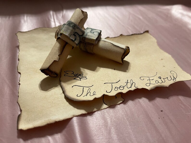 Tooth Fairy Note Handmade With Origami Seal - Etsy