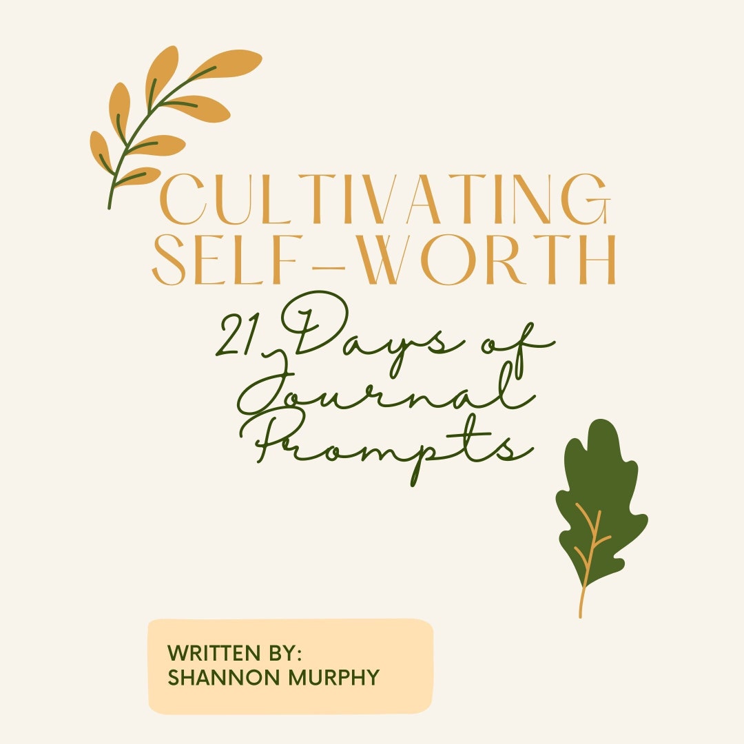 Self-worth Journal Prompts Downloadable PDF - Etsy