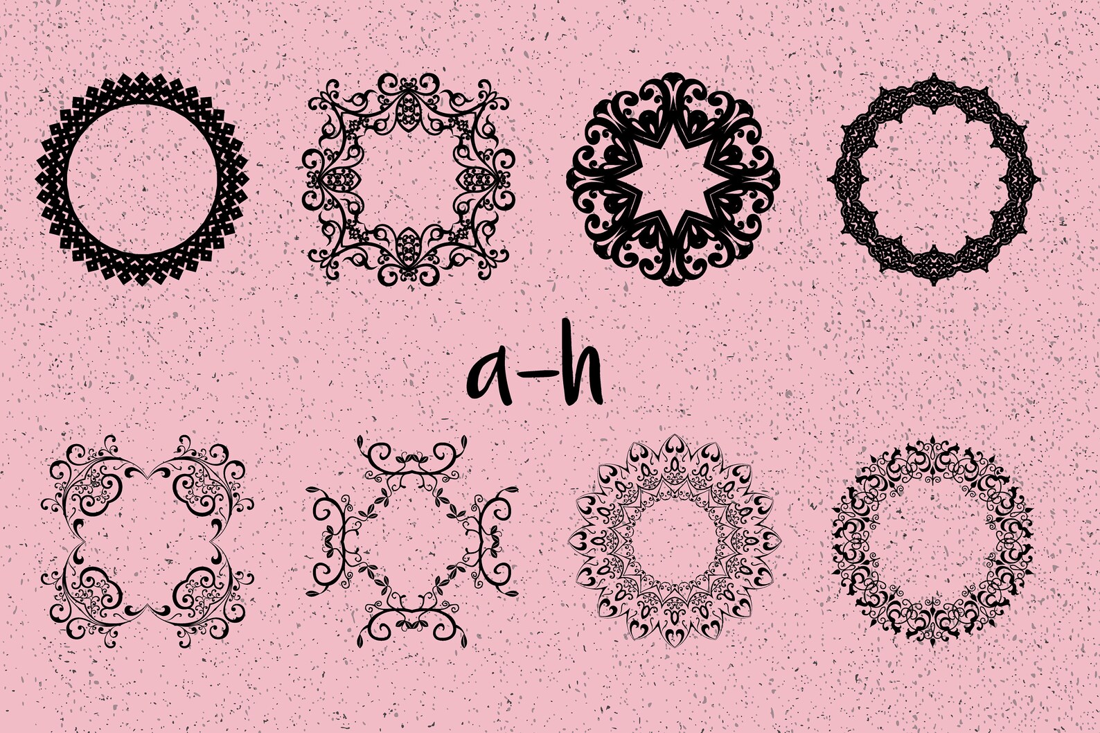 Unique Frames Dingbats Font: Cornice Creator 4.0 - Etsy