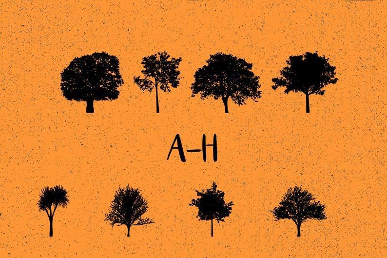 62 Unique Trees Vector Cliparts Dingbats Font Trees Vectors - Etsy