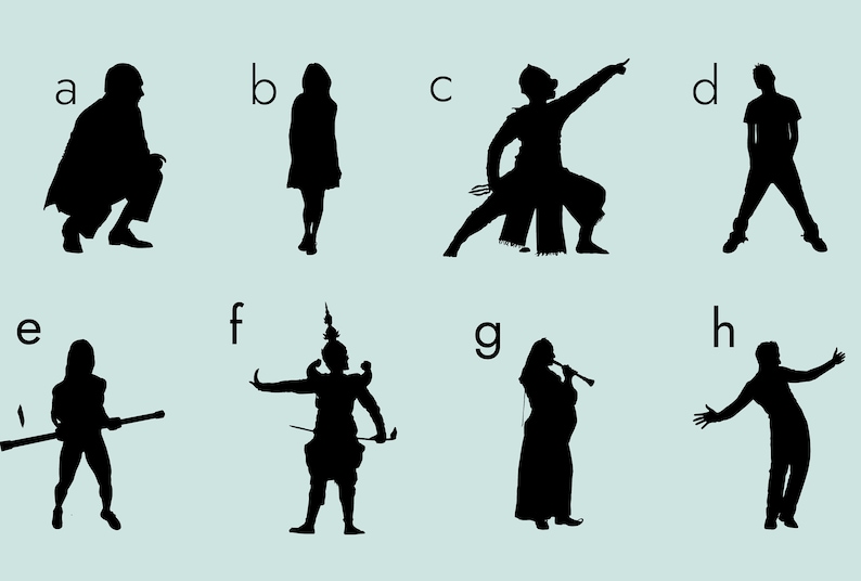 People Silhouettes 2.0 Dingbats Font - Etsy