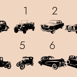 Vintage Cars Dingbats Font, Vintage Cars Symbols, Vintage Cars ...