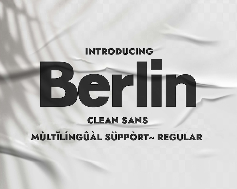 Berlin Font - Swiss Inspired Bold, Clean and Minimalist Grotesk Font ...