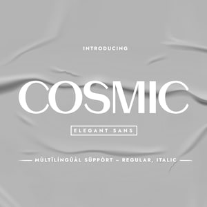 Cosmic - Sans Serif Font - Sans Serif Fonts - Grotesque Font ...