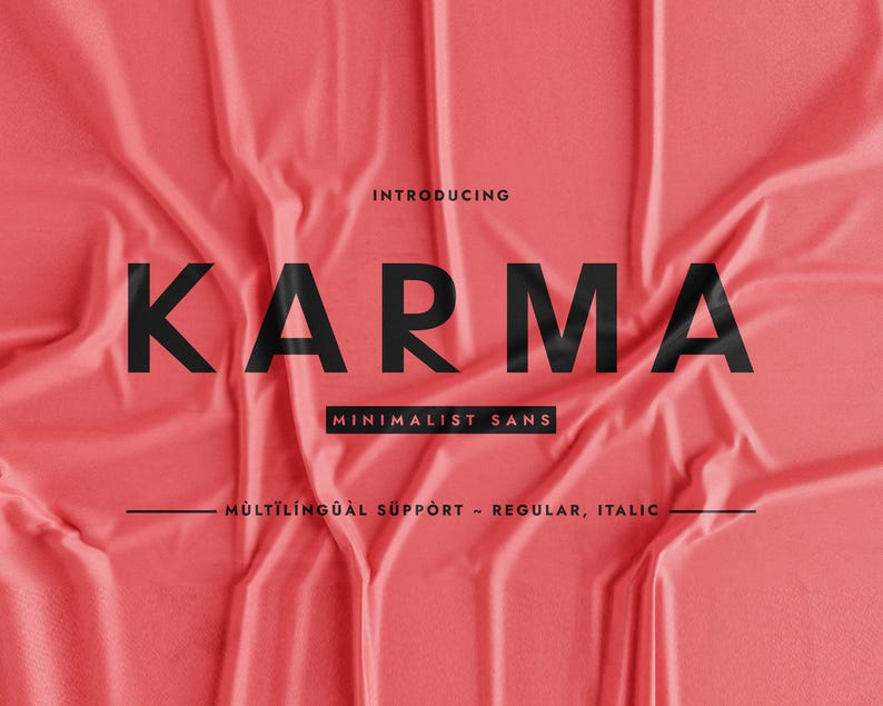 Karma - Sans Serif Font - Sans Serif Fonts - Grotesque Font ...