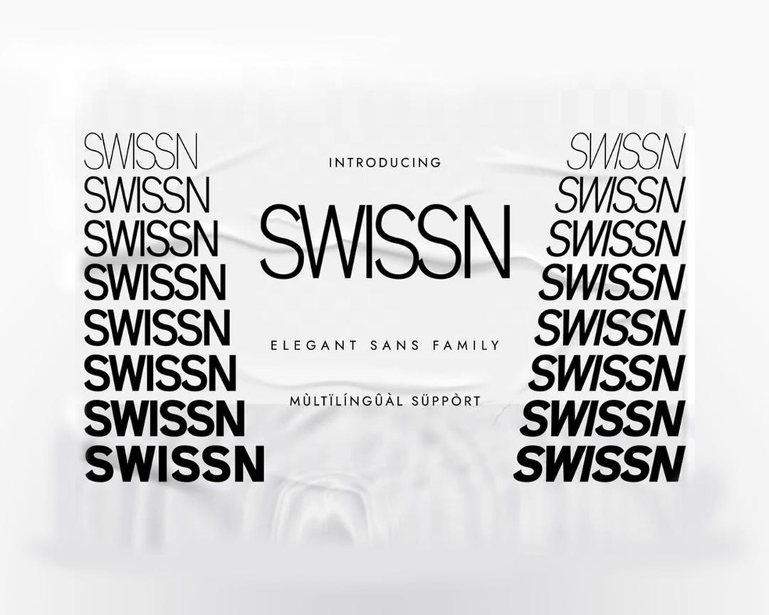 Swissan Font Family - Sans Serif Font Family - Grotesk Font Family ...