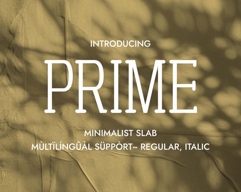 Prime Font - Rounded Slab Serif Font - Slab Serif Fonts - Rounded Fonts ...