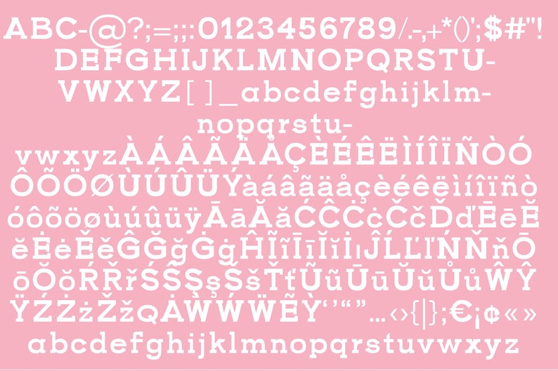 Lucia Font , Thick Slab Serif Font, Elegant Slab Serif Font ...