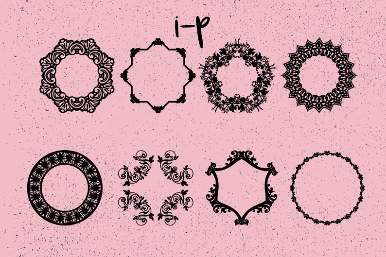 Unique Frames Dingbats Font: Cornice Creator 4.0 - Etsy