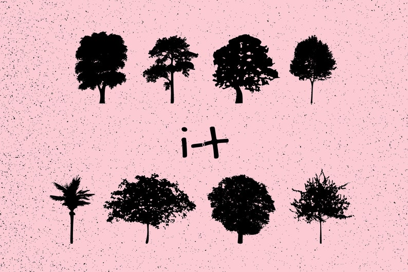 54 Unique Trees Vector Cliparts Dingbats Font - Trees Vectors - Trees ...