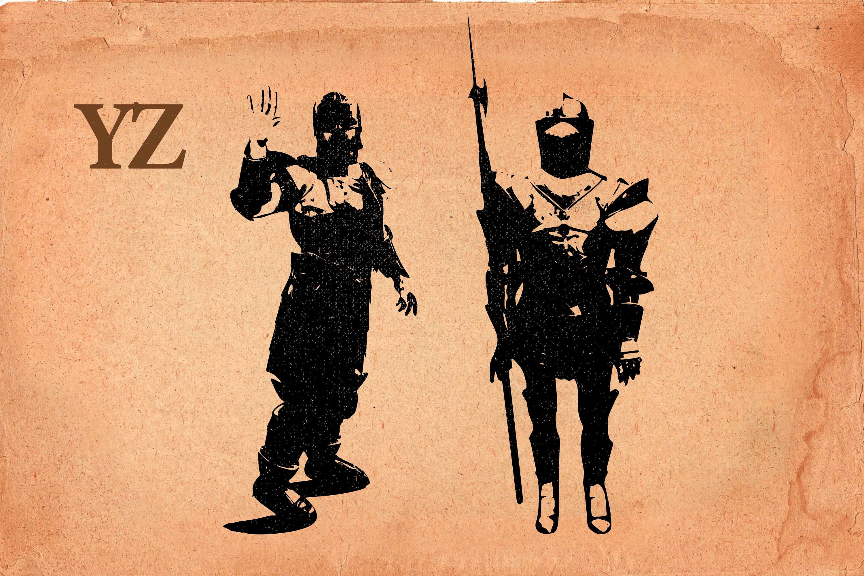 Medieval Characters Vector Clipart Dingbats Font - Etsy