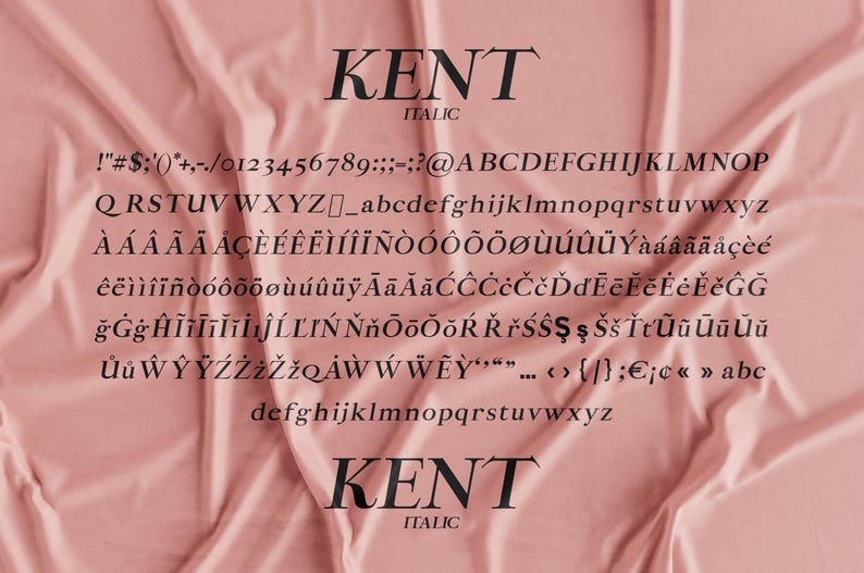 Kent - Elegant Serif Font - Chic Serif Fonts - Classic Font ...