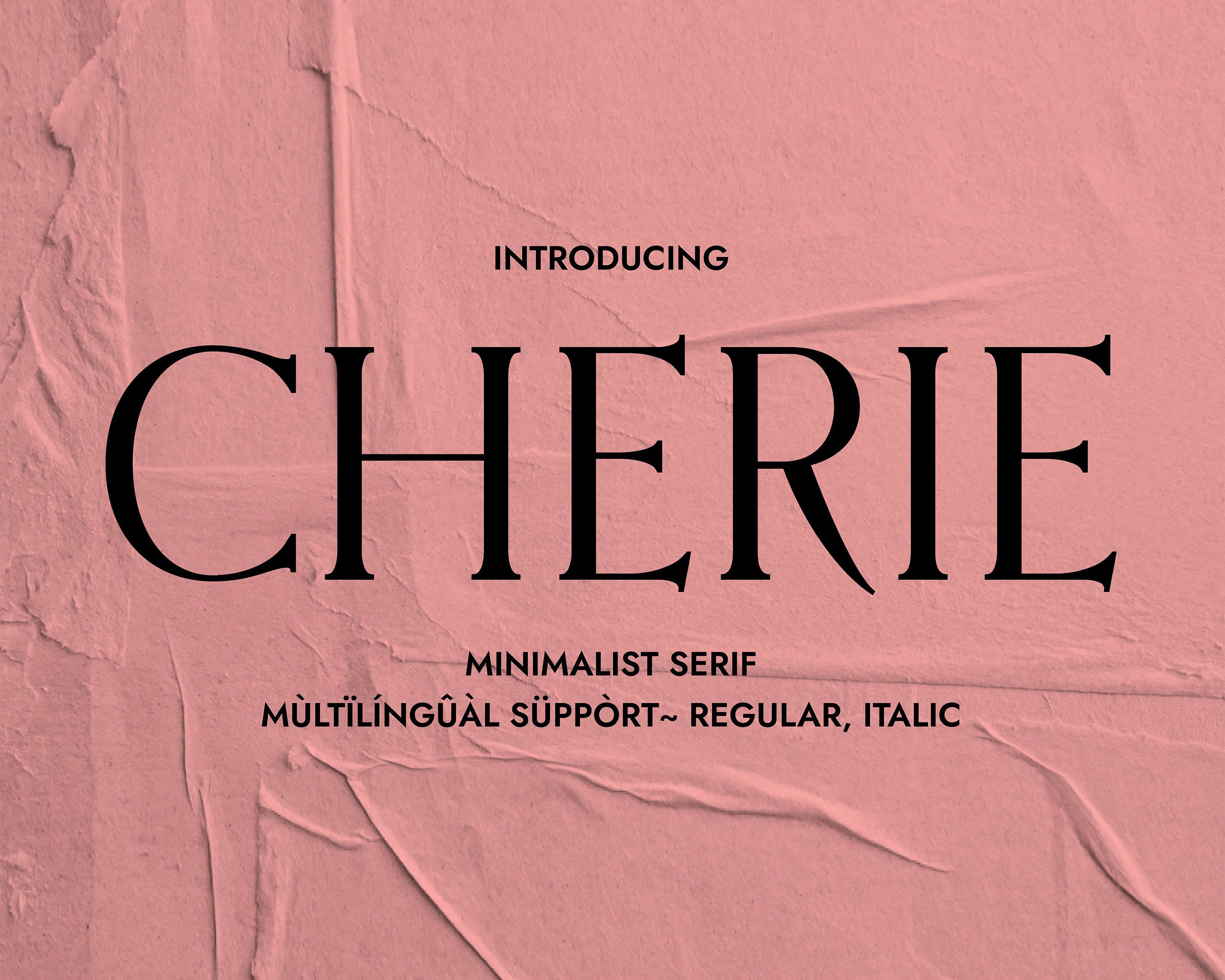 Cherie Font Elegant Serif Fonts Minimalist Serif Fonts Serif Fonts ...