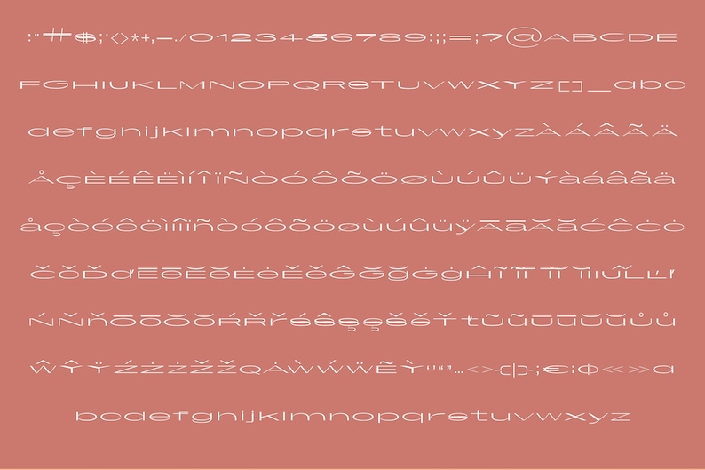 Umbra Flat Thin Sans Serif Font Sans Serif Fonts - Etsy