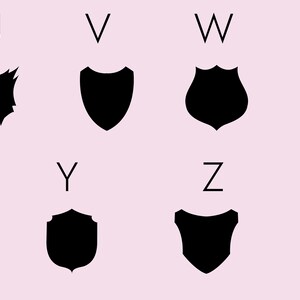 Shield Dingbats Font - Etsy