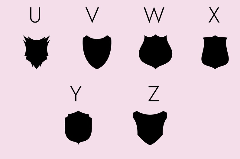 Shield Dingbats Font - Etsy