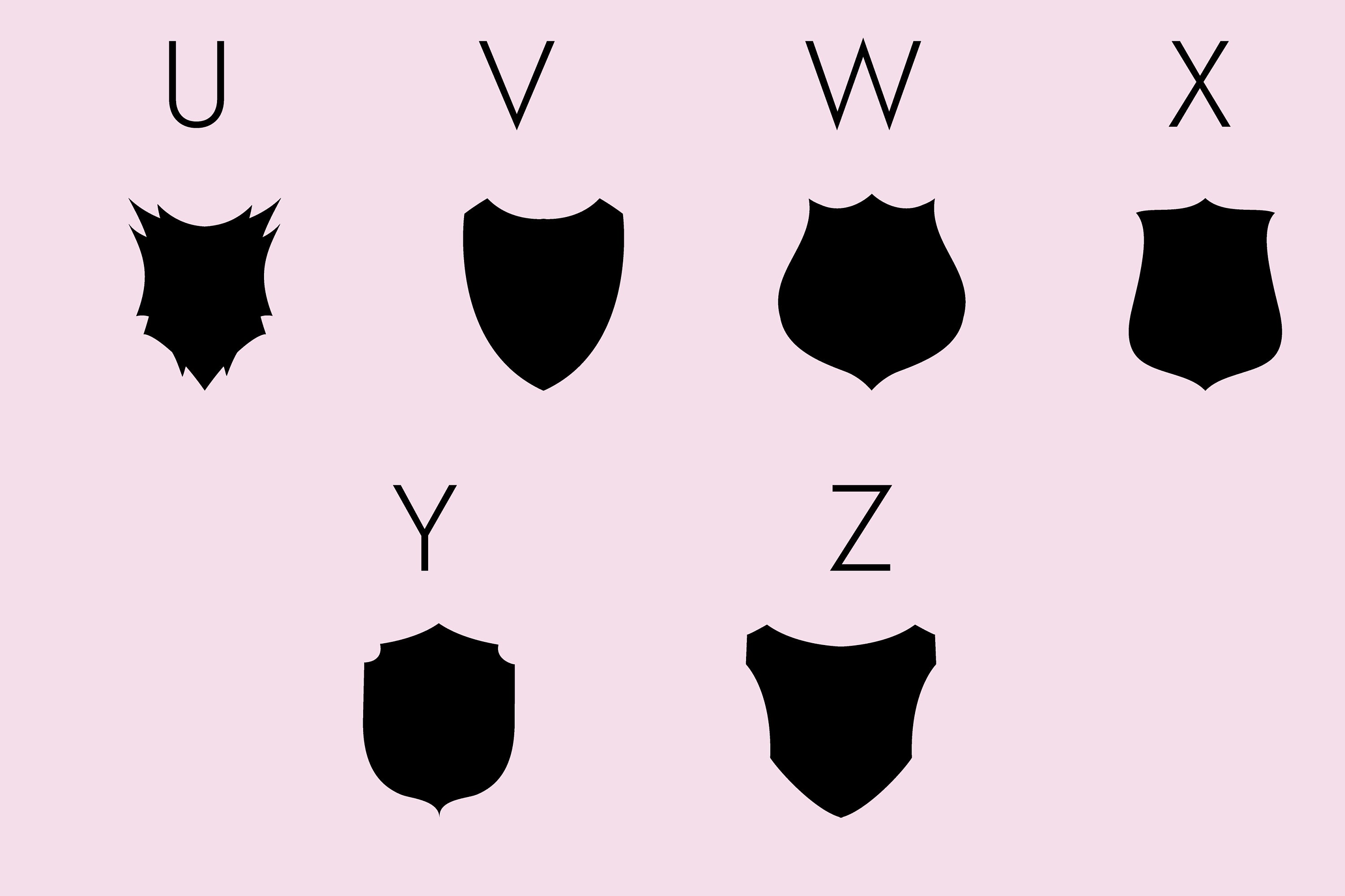 Shield Dingbats Font - Etsy