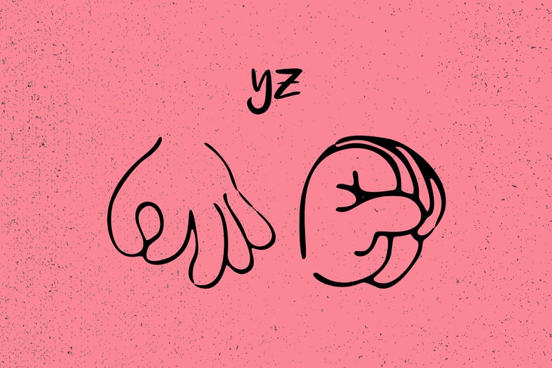 60 Hands Illustration Cartoon Drawing Style Dingbats Font - Etsy