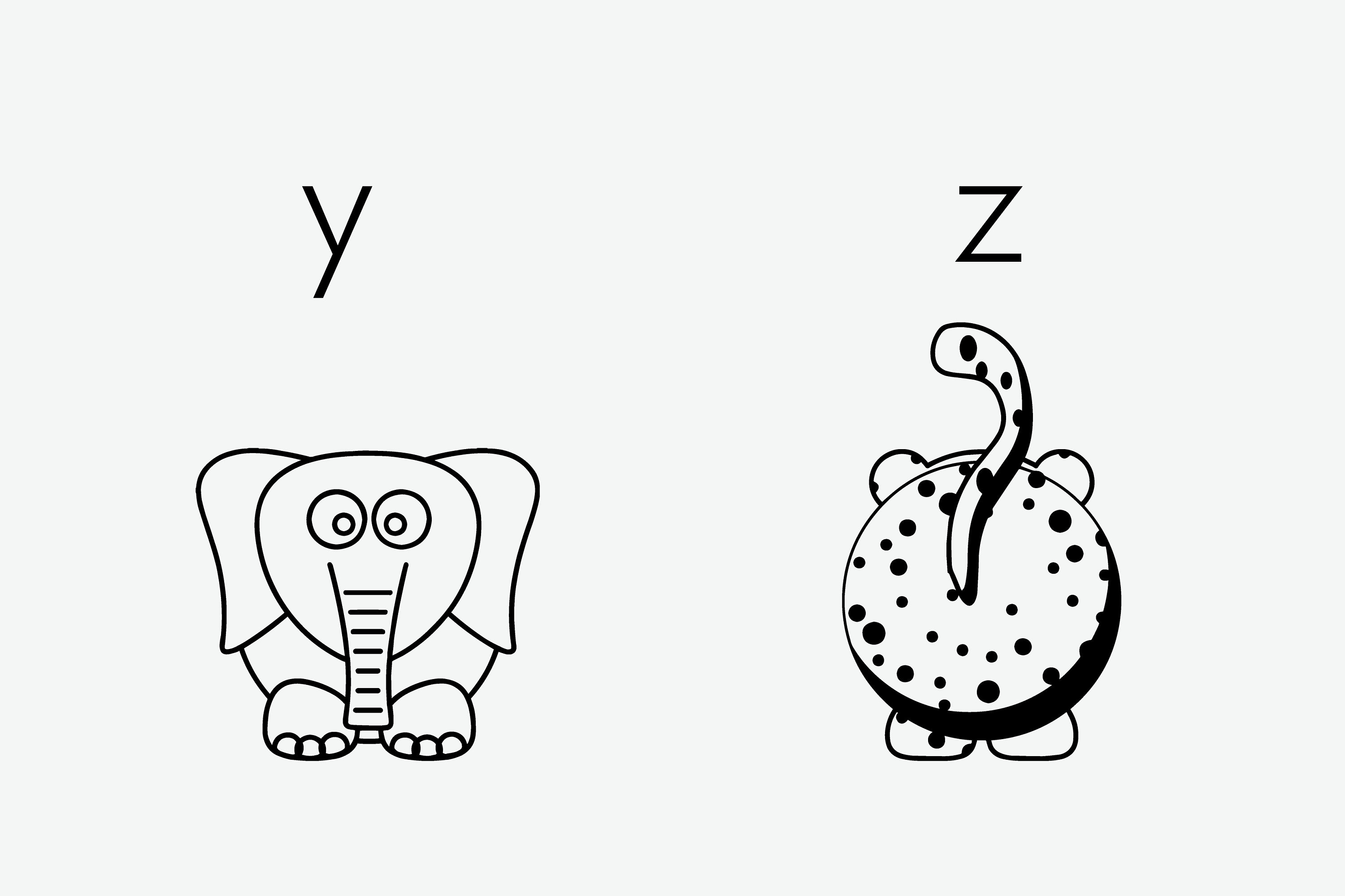 Cute Animals Cartoons Dingbats Font - Animals Cartoons - Cartoons ...
