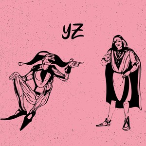 Drama Characters Dingbats Font: People & Caricature Designs - Etsy