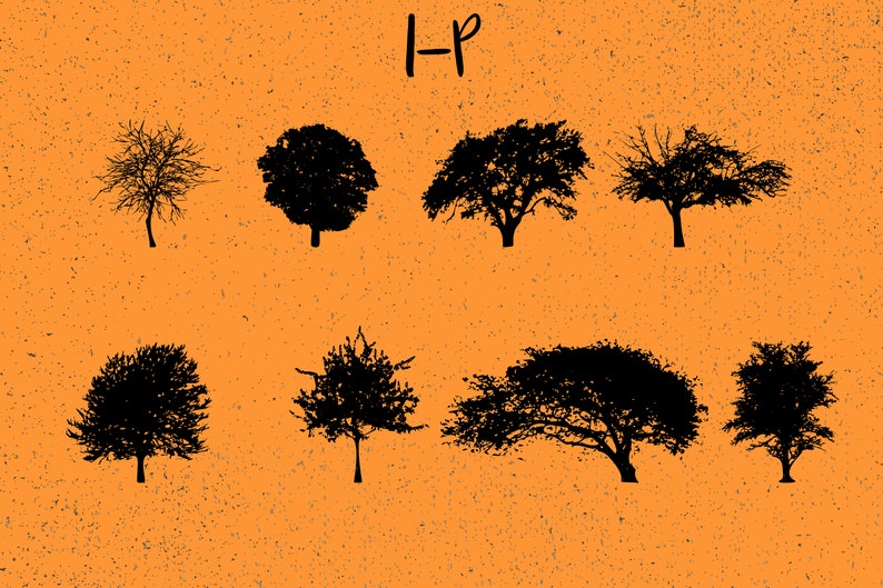 62 Unique Trees Vector Cliparts Dingbats Font Trees Vectors - Etsy