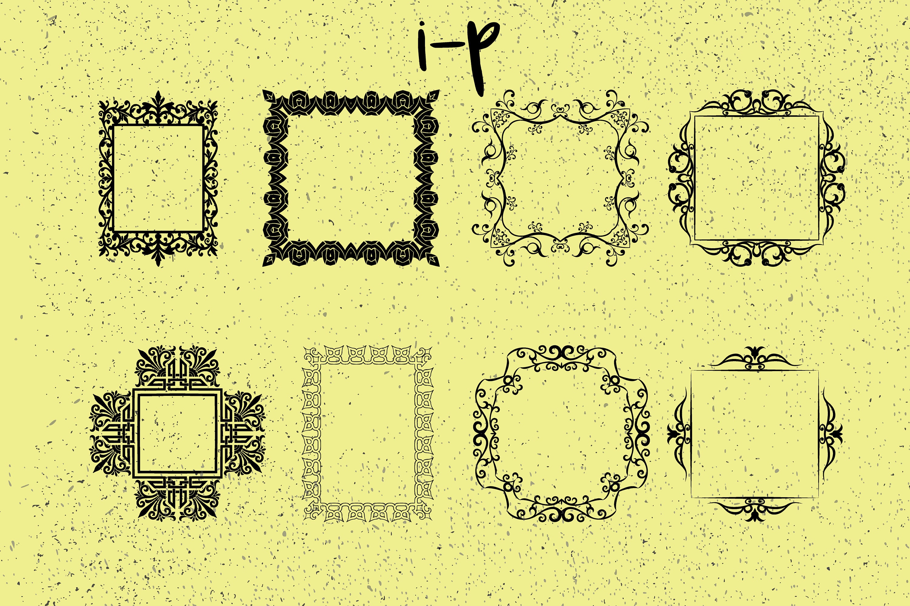 62 Unique Frames , Cornice Creator 2.0 Dingbats Font- Frames Creator ...