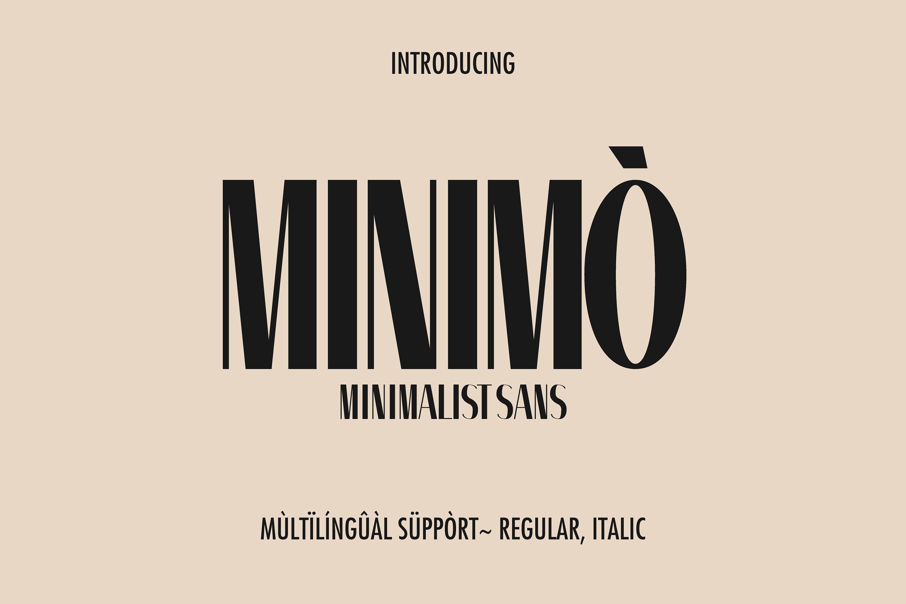 Minimo Minimalist Sans Serif Font Commercial Use - Etsy