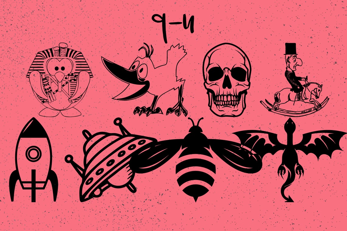 Stickers Cartoon Doodles Clipart Vector Line Art Dingbats Font Stickers ...