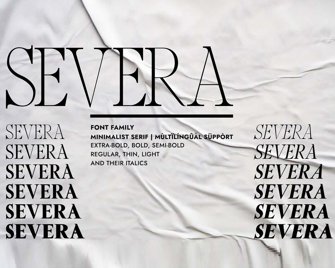 Severa Font Serif Font Family Elegant Font Family Classy Font Family ...