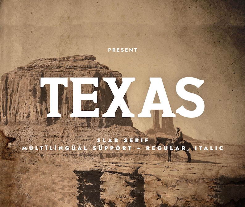 Texas - Slab Serif Font - Slab Serif Fonts - Elegant, Minimalist Fonts ...