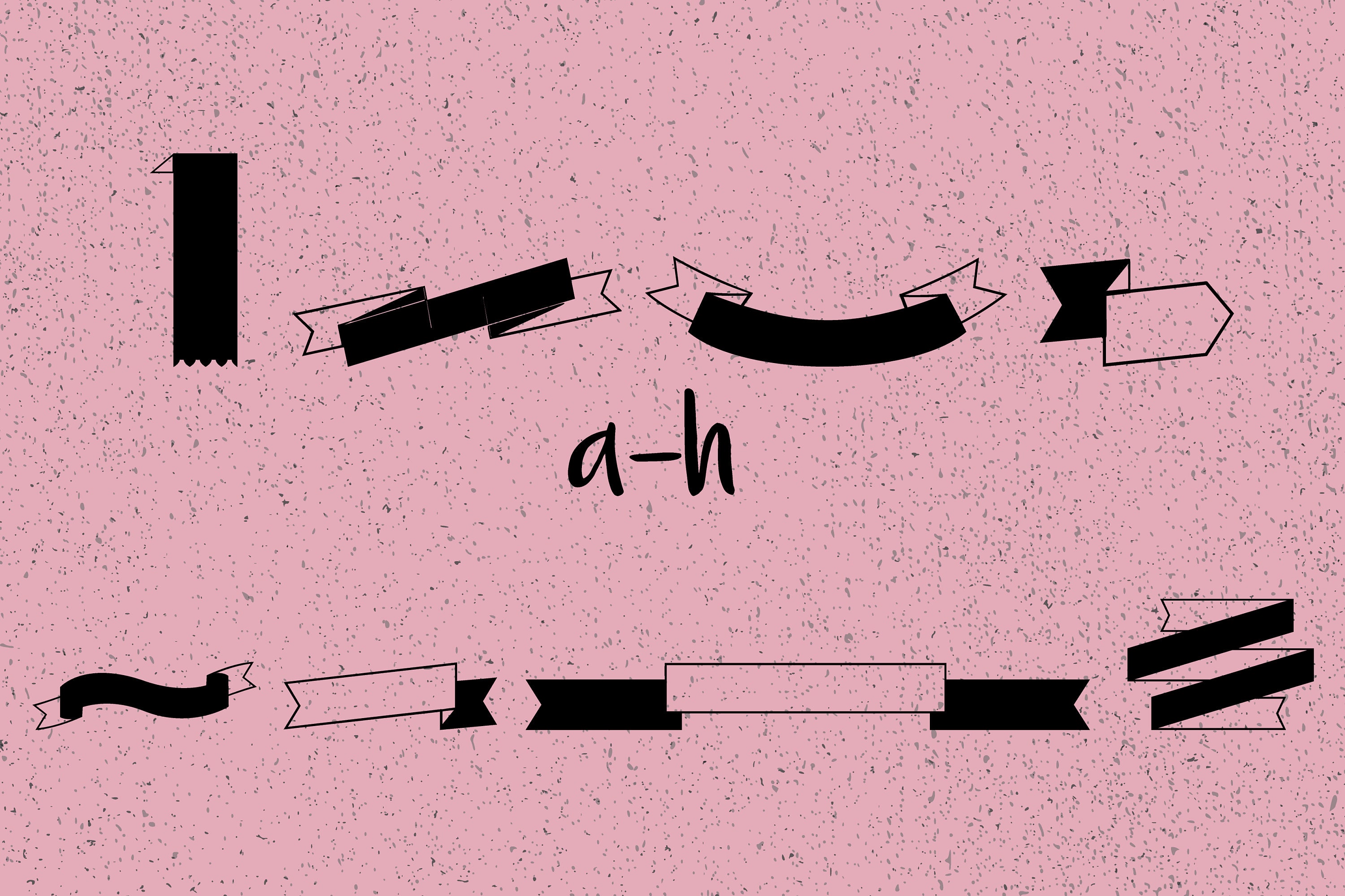 Ribbons Banners Dingbats Font Banners Dingbats Ribbons Dingbats Stripes ...