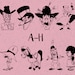 Wild West Cartoon Characters Doodles Dingbats Font - Wild West Cartoons ...