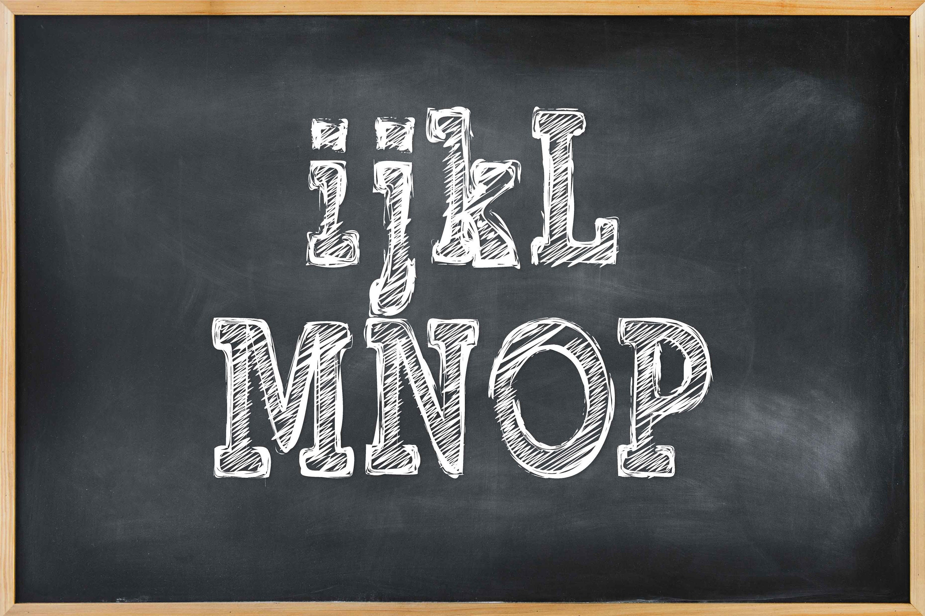 Chalkboard Decorative Slab Serif - Realistic Chalk Effect Font - Etsy