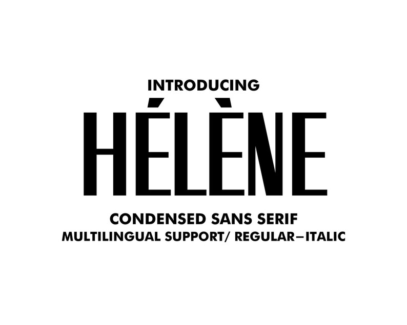 Helene - Sans Serif Typeface - Clean Sans Serif Font -commercial Use - Etsy