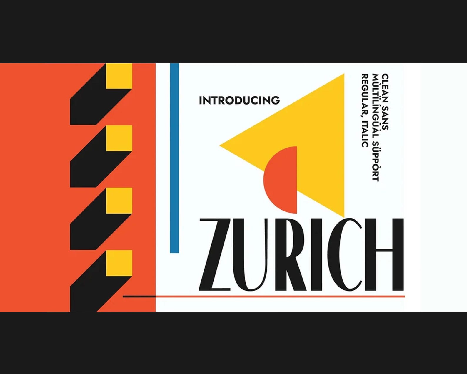 Zurich Sans Serif Font: Swiss Style Typeface, Grotesk Font - Etsy