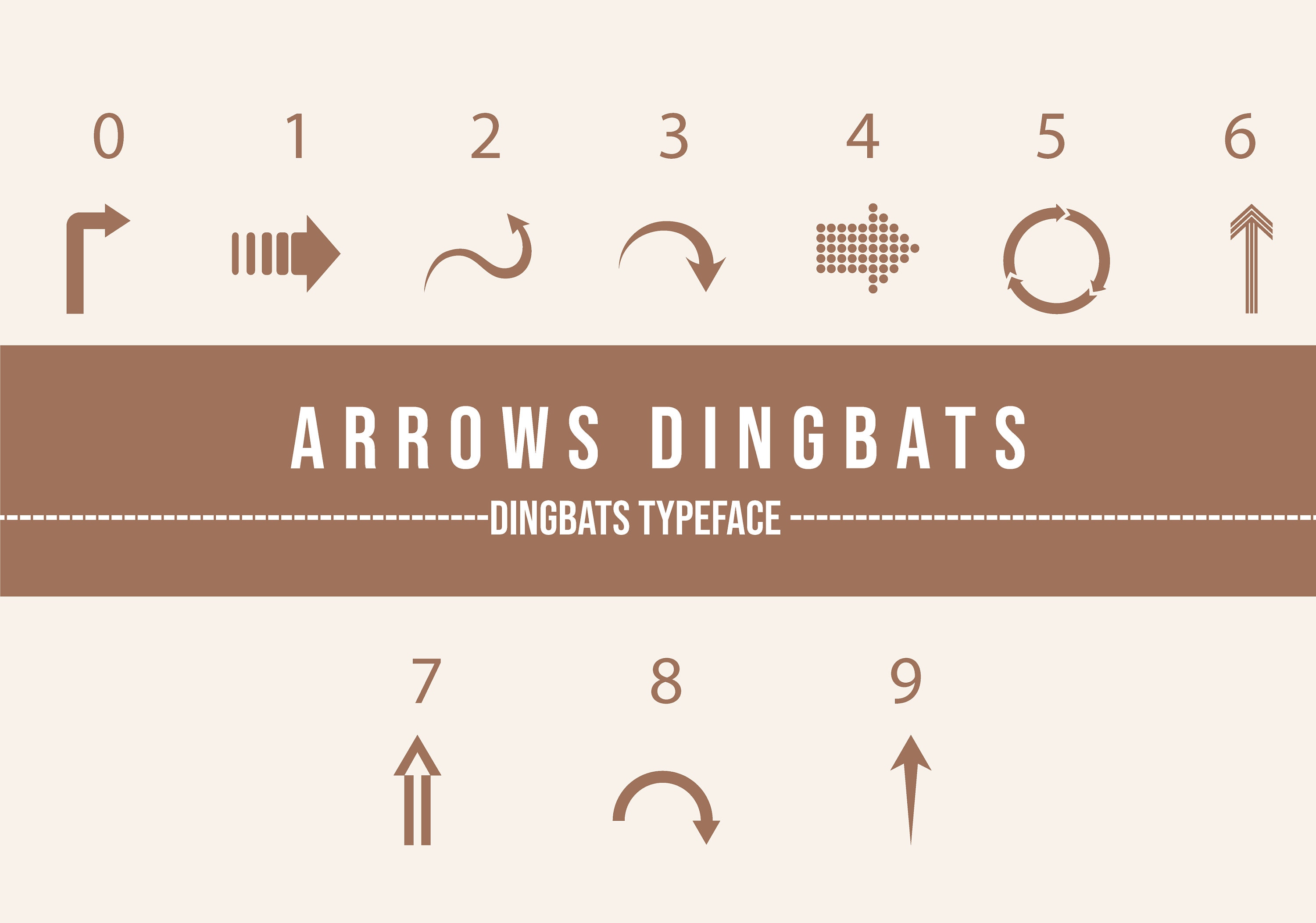 Arrows Dingbats Font, Bow Dingbats, Bow Symbols , Darts Dingbats - Etsy
