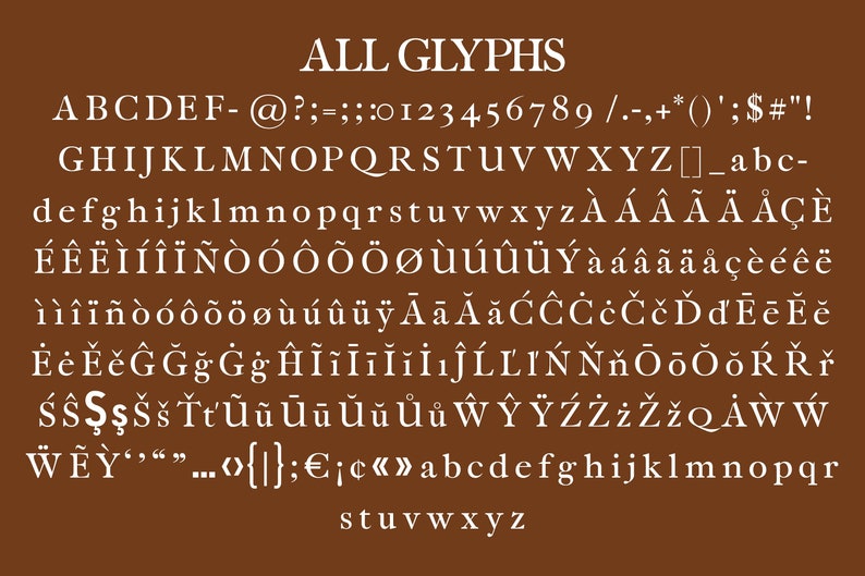 Heroic Font Elegant Serif Font Delicate Fonts Commercial Use - Etsy