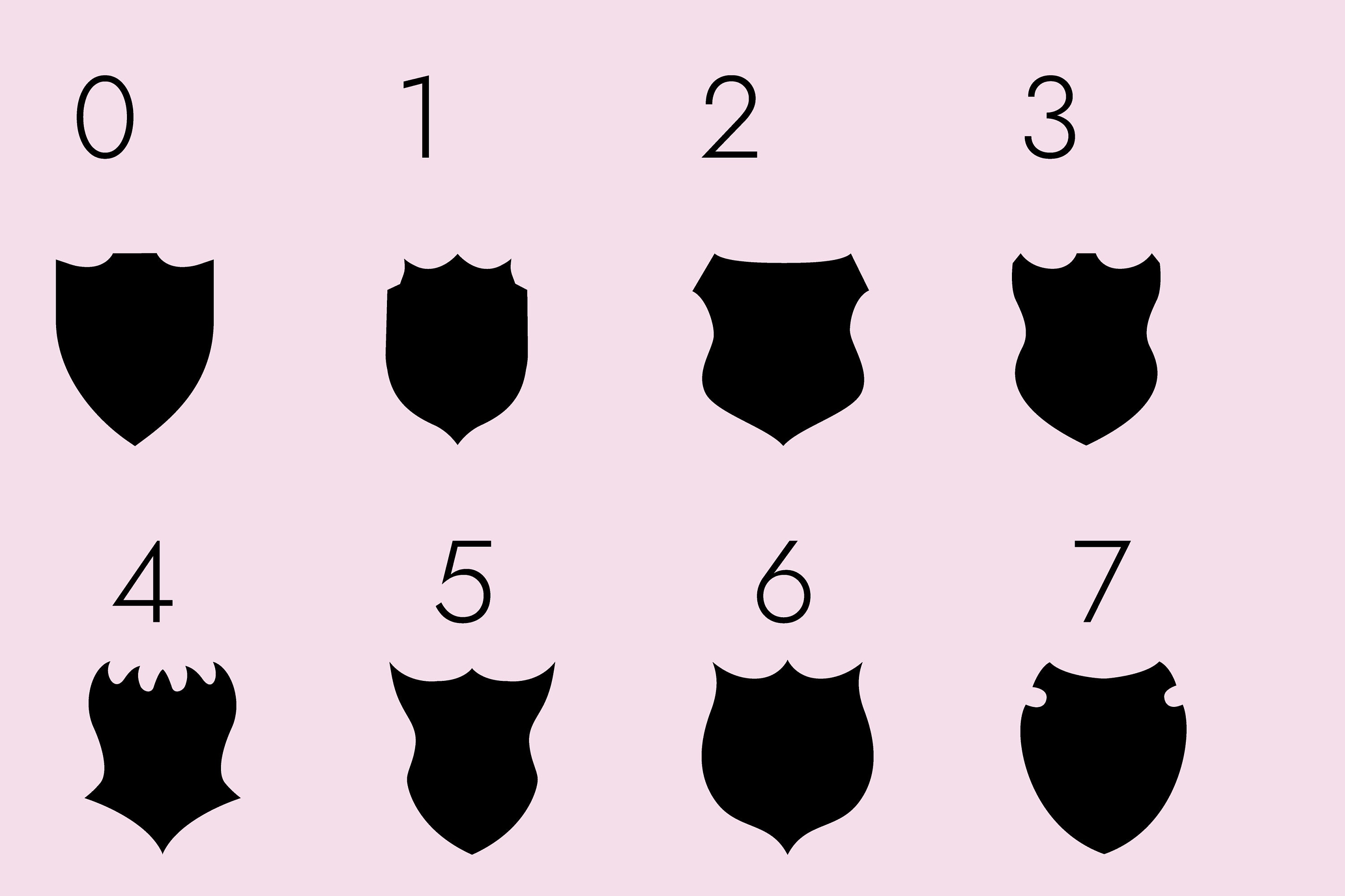 Shield Dingbats Font - Etsy