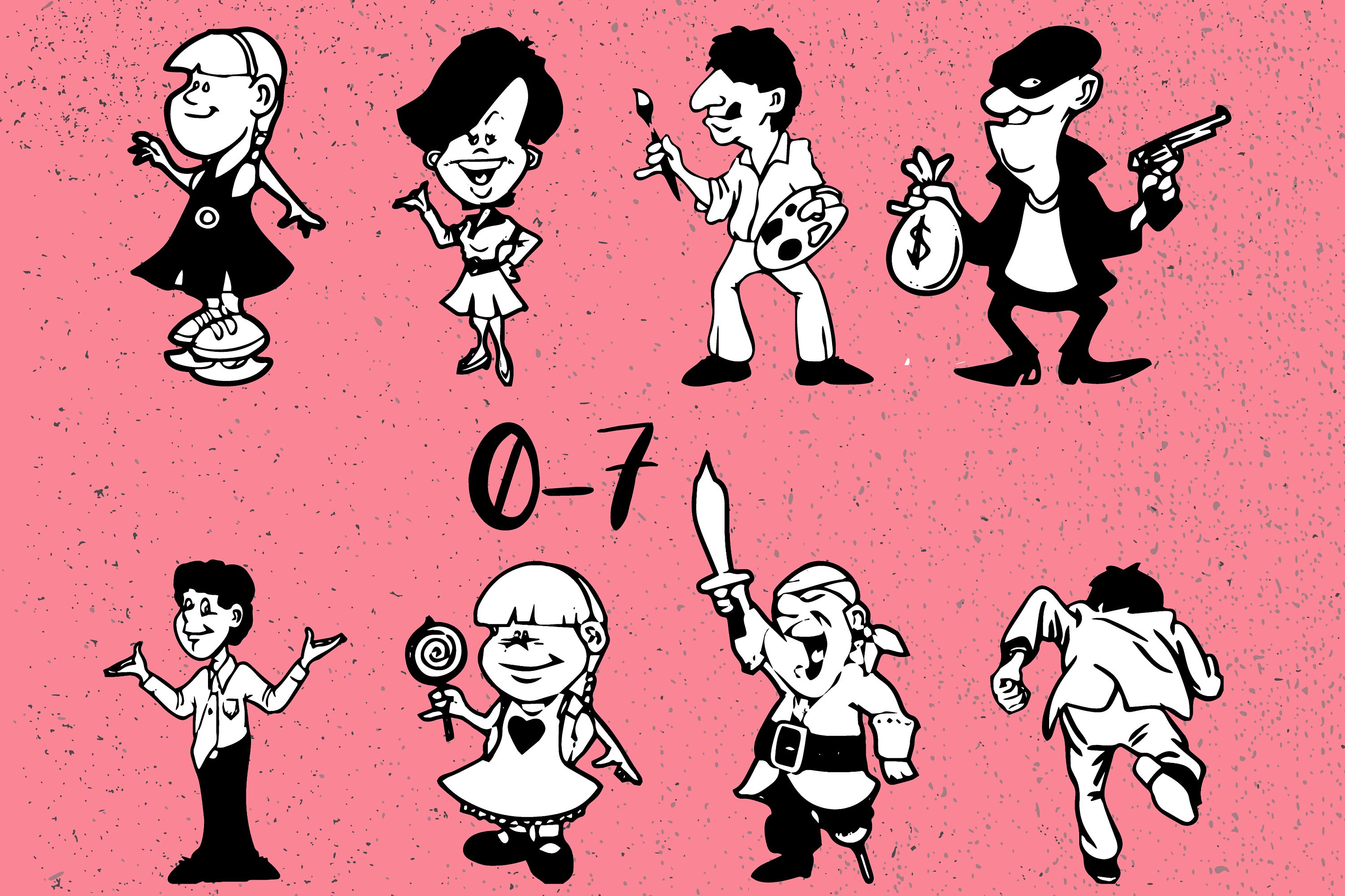 People Cartoons Clipart Vector Dingbats Font Cartoons Cliparts Funny ...