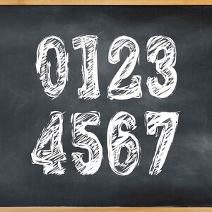 Chalkboard Decorative Slab Serif - Realistic Chalk Effect Font - Etsy