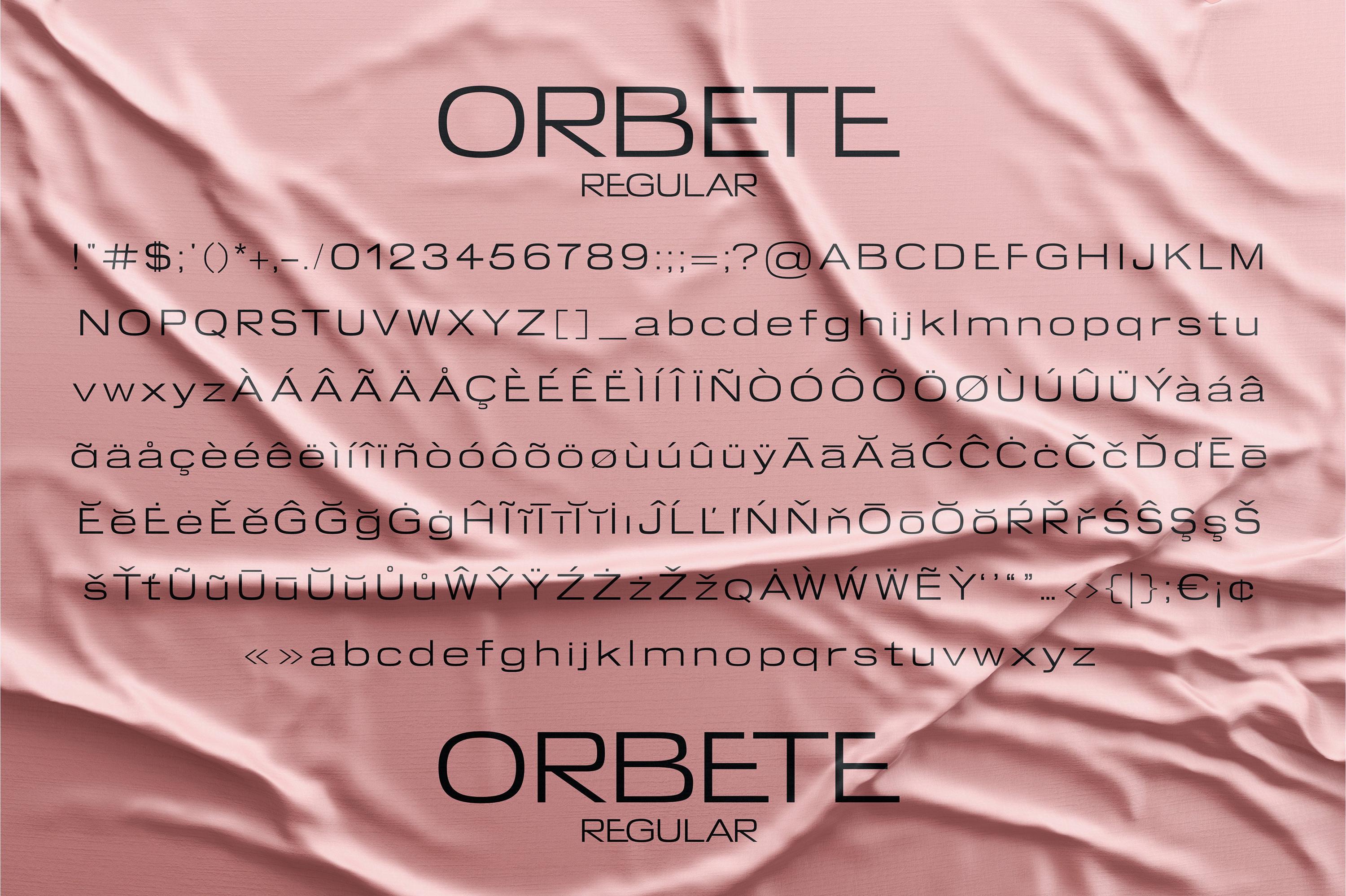 Orbete Geometric Sans Serif Font: Minimalist Grotesk Typeface - Etsy